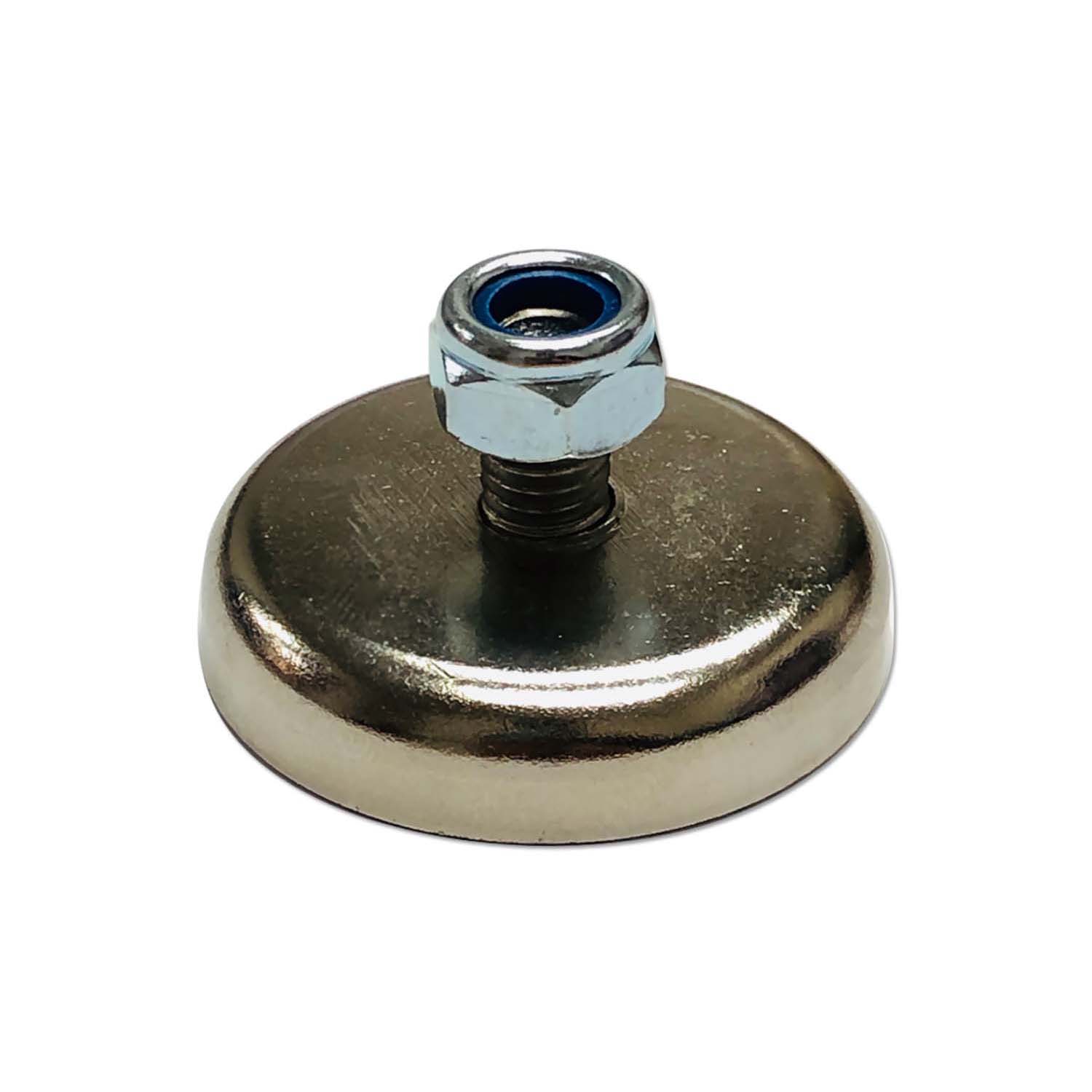 42mm x 9mm Neodymium Male Threaded Pot - Magnets Australia